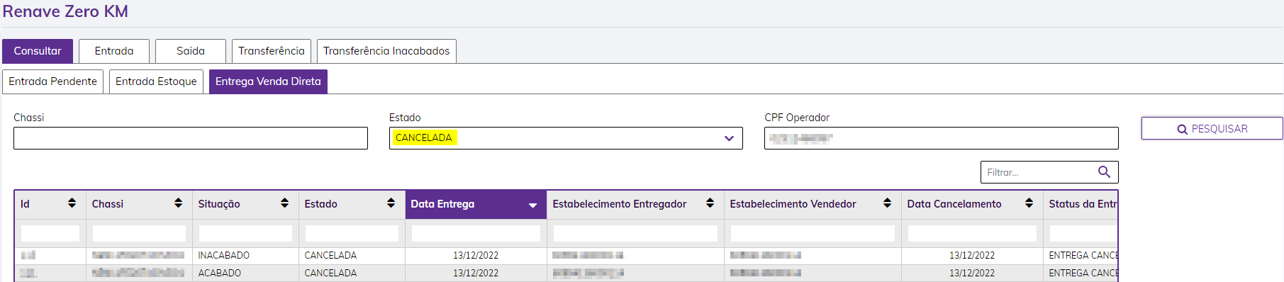 Manual Renave Zero / Venda Direta - Automotivo - Linx Share